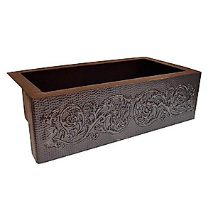 Copper Farmhouse Kitchen Sink with Design