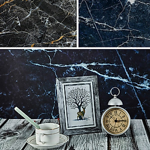 5PCS 10Patterns Food Photography Background Paper, 22x34Inch Double-Sided Photo Tabletop Backdrops Props Marble Wooden, EOAJAFOU