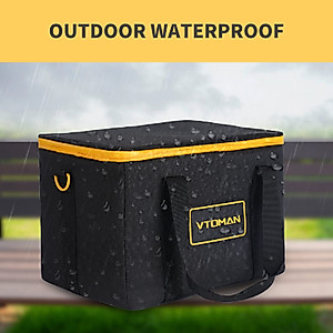 VTOMAN Carrying Case Bag for Portable Power Station Jump 600X, Black (Jump 600X Not Included)