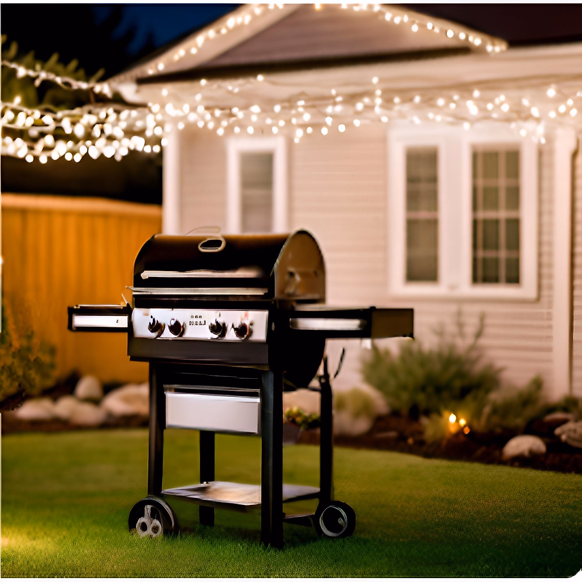 LUCKY SHINE 150 LED Cool White Christmas Lights, UL 50 FT White Wire Decorative Lighting String, for Indoor and Outdoor Party, Garden, Patio.