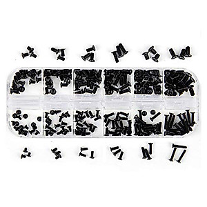 NLXTXQC 240Pcs Screw Carbon Steel Electronic Flat Head Notebook Laptop Repair