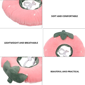 balacoo Small Cat Dog Recovery Collar Cute Strawberry Neck Cone Surgery Protective Collar Wound Healing Neck Cone Collars Size S