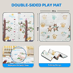 Baby Playpen with Mat Included - KIDLEBEE 50” x 50” Kids Play Pen Toddler Safety Play Yard Infant Fence Indoor Activity Center with Soft Breathable Mesh, Anti-Slip Base, Zipper Gate (Gray)