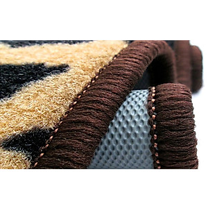 EUCH Contemporary Boho Retro Style Abstract Living Room Floor Carpets Non-Skid Indoor/Outdoor Large Area Rugs,39"x59" Lotus