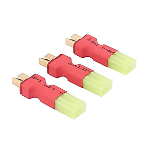 BDHI 3pcs Compatible with Micro Mini Tamiya Female(Reversed) to T-Plug Style Male Adapter for Airsoft(B127-3)