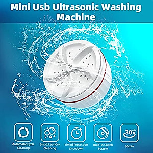 Mini Washing Machine,Portable Washing Machine Mini Washing,2.36"x 3"x 5.11",for Home,Business,Travel,College Room,Apartment
