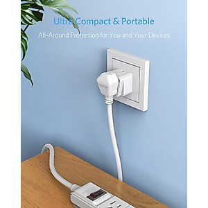 BESTEK Israel Travel Plug Adapter, Grounded Universal Type H Plug Adapter Israel to US Adapter - Ultra Compact for Israel, Palestine and More, 3 Pack