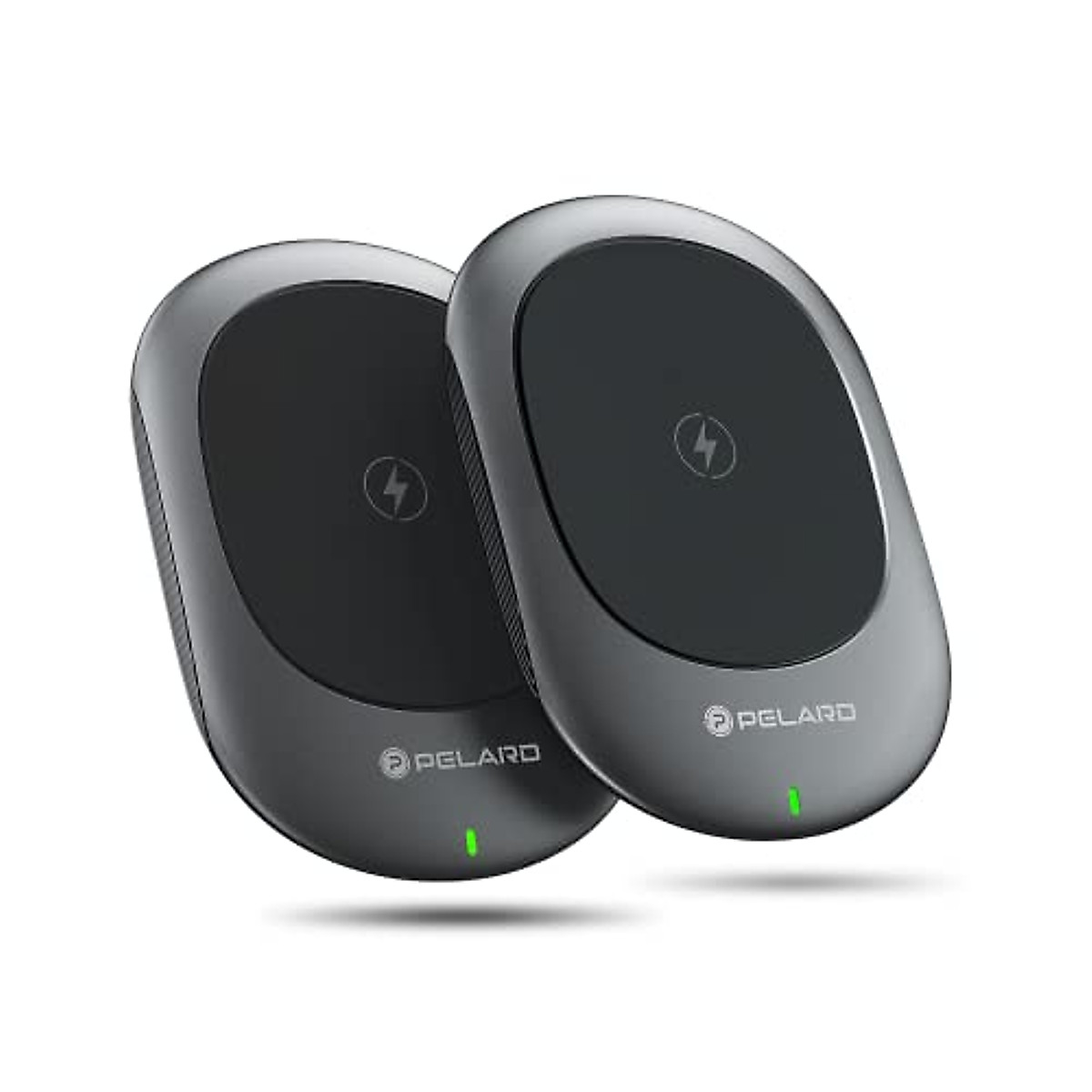 PELARD Wireless Charger 2 Pack 15W Max Wireless Charger for iPhone Fast Wireless Charging Pad for Multiple Devices LG Pixel AirPods Pro (NO QC Adapter,Not Compatible with MagSafe Magnetic Charging)