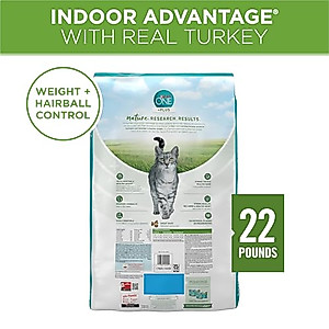 Purina ONE Natural, Low Fat, Weight Control, Indoor Dry Cat Food, +Plus Indoor Advantage - 22 lb. Bag