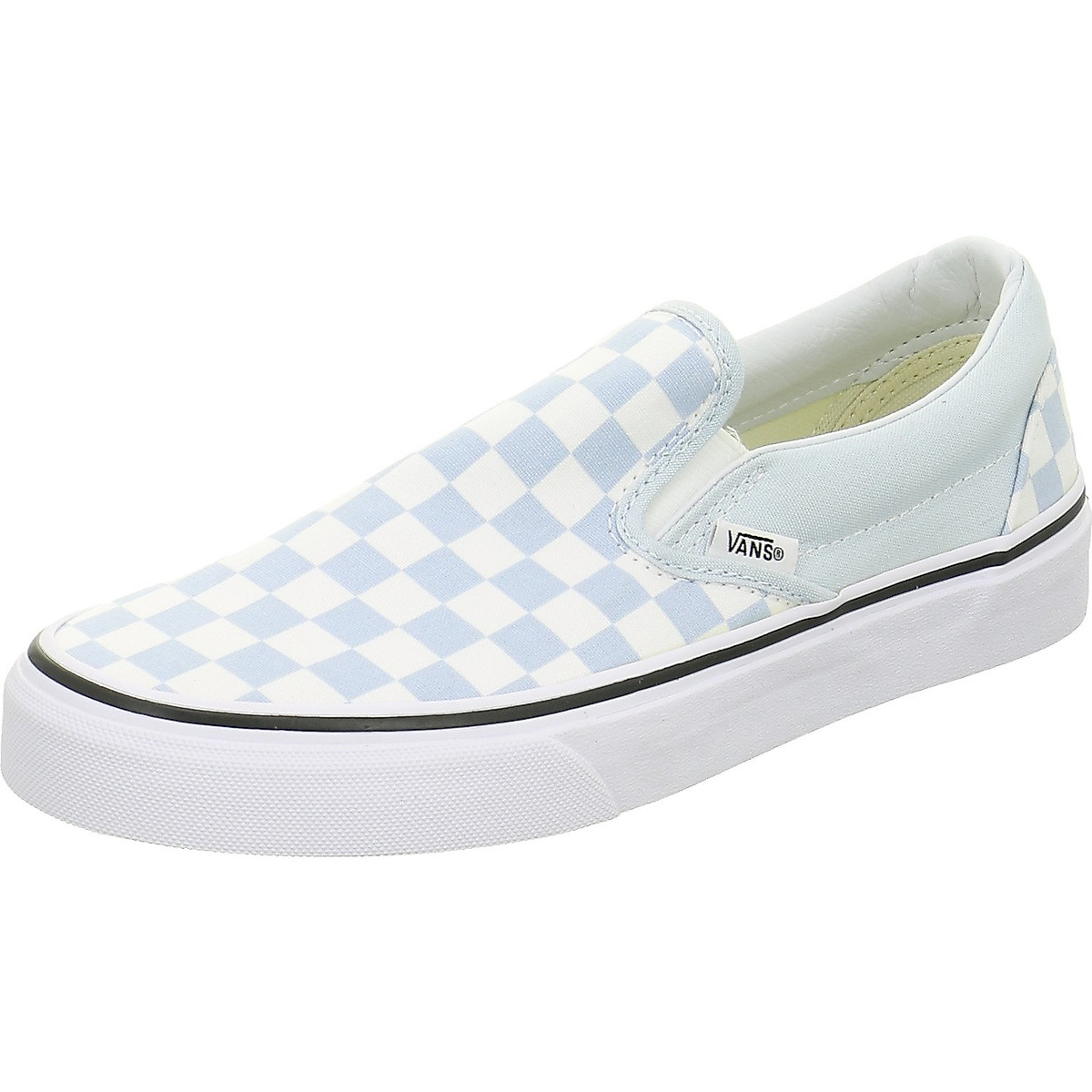 Vans Women's Slip On Trainers, Blue ((Checkerboard) Baby Blue/True White Qck), 36.5