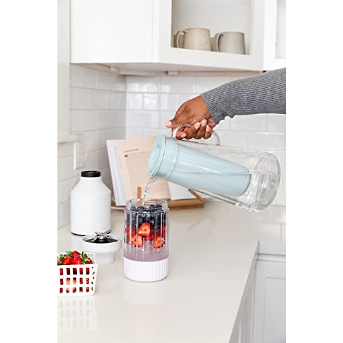 LifeStraw Home – Water Filter Pitcher, 7-Cup, Seafoam, BPA Free Designed for Everyday Protection Against Bacteria, parasites, microplastics, Lead, Mercury, PFAS, and a Variety of Chemicals