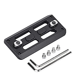 SUNWAYFOTO 3.15 inch M-Lok Arca Rail Mount Adapter Accessories for Arca-Swiss/RRS Tripod Head Aluminum SMP-80