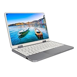 Dpofirs 2 in 1 Touchscreen Laptop 10.8 Inch, 8GB RAM, 1TB SSD 2560x1600P FHD Touch Laptop with Stylus, Flip Convertible Portable Laptop with WiFi, BT, USB C for Study, Game (8+1TB US Plug)
