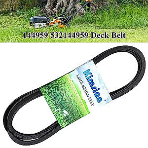 Kimsion 144959 532144959 Deck Belt (1/2'' x 95 1/2'') for Craftsman LT1000, LT2000, LT3000, DYT4000 & Husqvarna, Poulan, AYP 42 inch Deck Riding Lawn Mowers 160855, 130801, 138255
