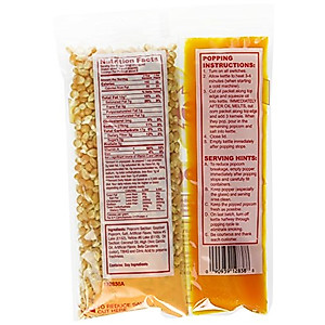 Gold Medal Products Co 24Ct Coconut Oil Kit 2838 Popcorn (10.6oz of kernels; pre-measured for 8oz kettles)