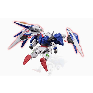 TAMASHII NATIONS Bandai Nxedge Style 00 Gundam and 00 Raiser 00 Gundam Action Figure