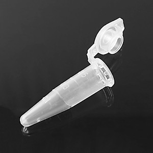 E-outstanding 0.5 ml Experimental Microcentrifuge Tube with Snap Cap for Accurate Sampling and Small Sample Storage, 200 Pieces