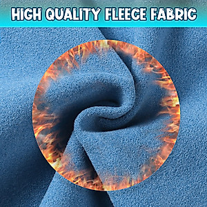 Kids Balaclava Ski Mask (with Breathable Holes) Windproof Winter Fleece Neck Face Warmer Boys Girls Blue