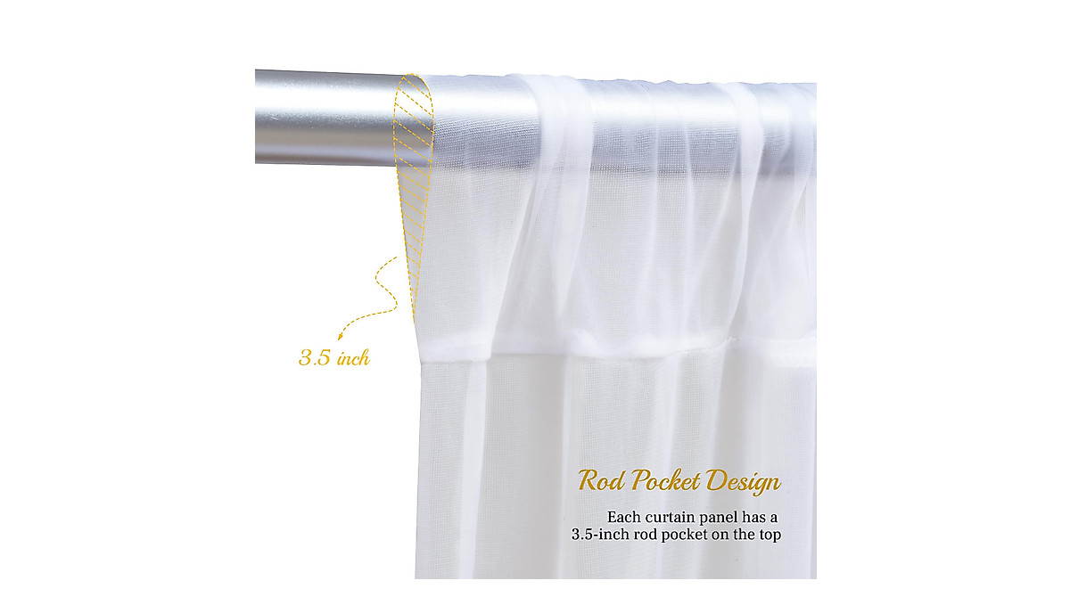 Elegant 10ft White Tulle Backdrop for Weddings & Events