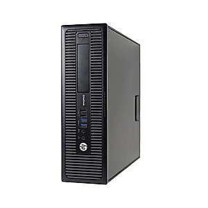 HP Elite Desk 800 G1 SFF Desktop PC - Intel Quad Core i5 4570 3.2Ghz 8GB DDR3 RAM, 500GB, DVD ROM, Display Port, USB 3.0, VGA, Free Keyboard, Mouse, WiFi Adapter, Windows 10 Home(Renewed)