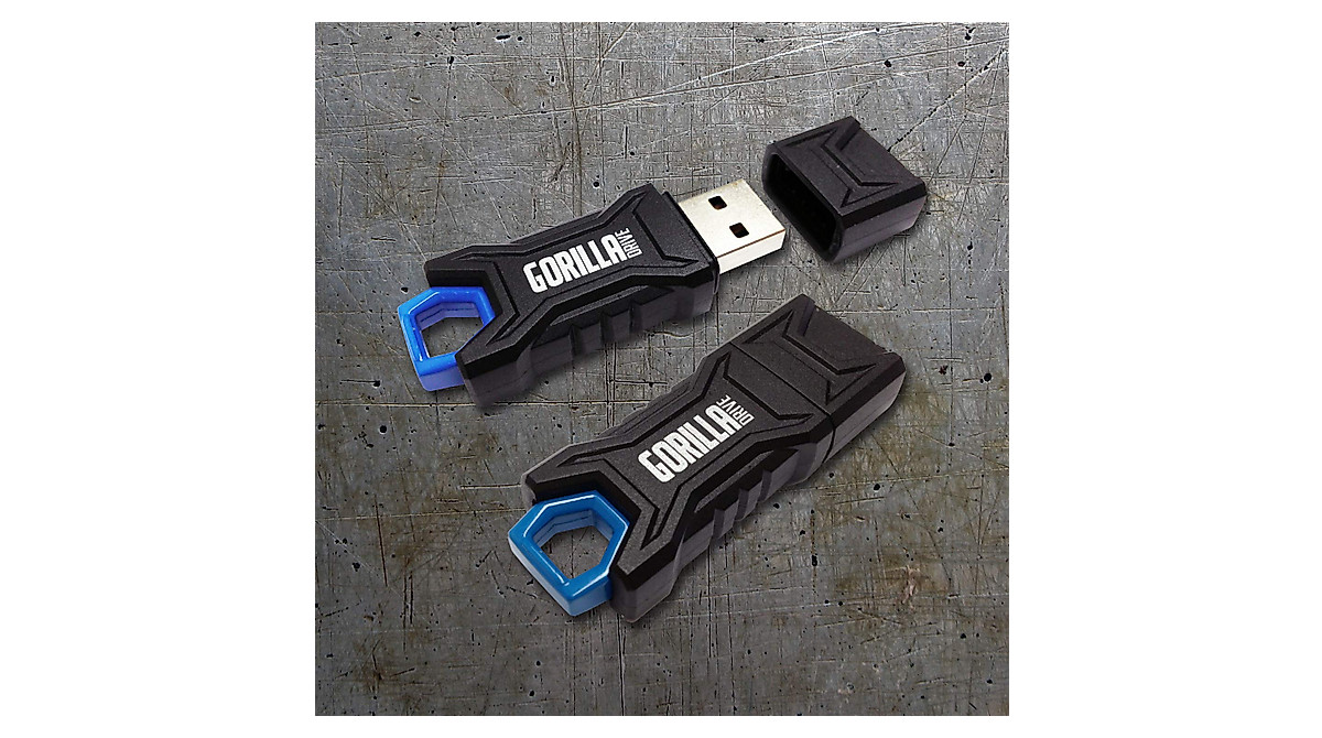 GorillaDrive 64GB Rugged USB Flash Drive - 2-Pack
