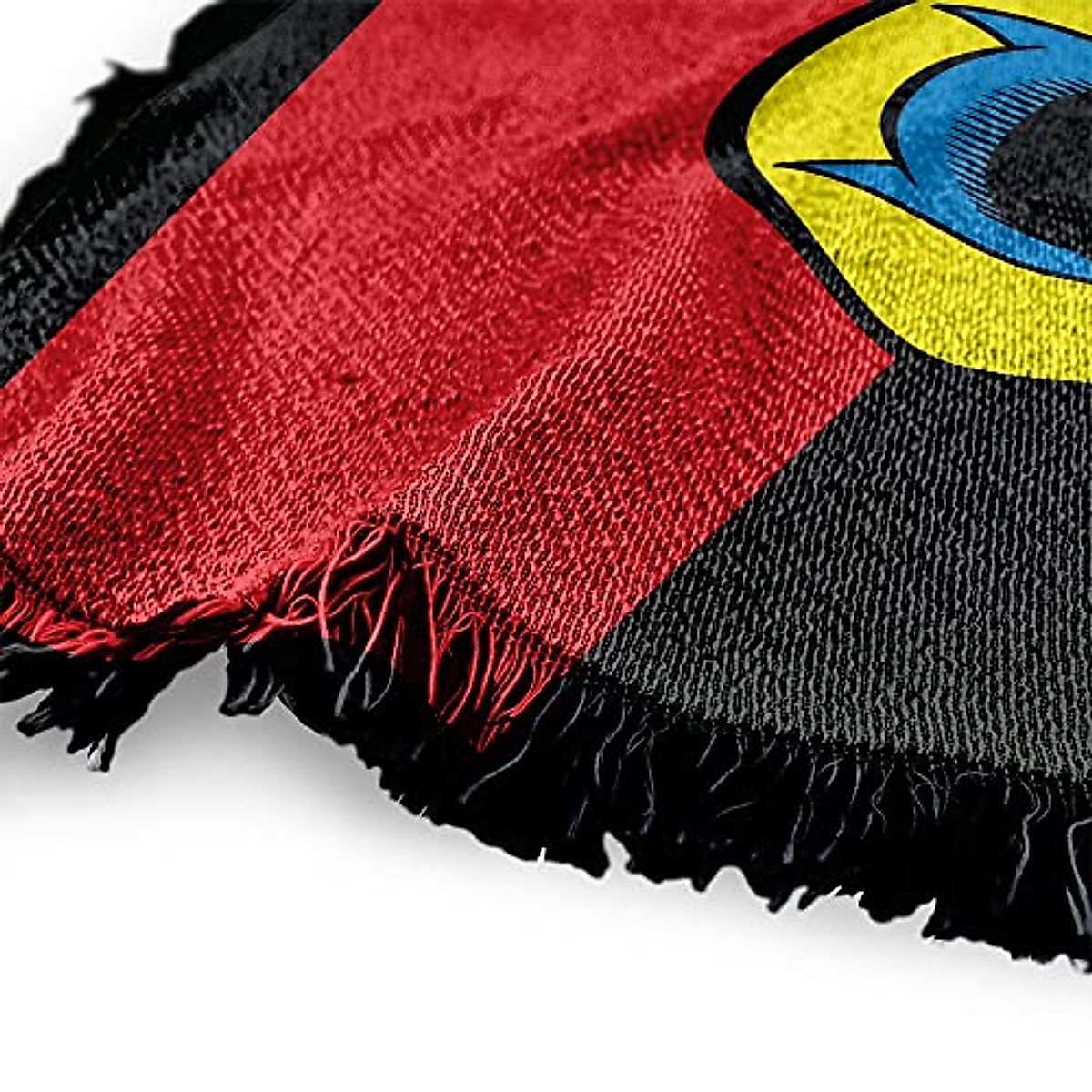 LOGOVISION Batman Blanket, 50"x60" Comic Cover A Crime A Day Woven Tapestry Cotton Blend Fringed Throw