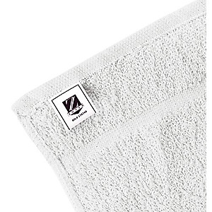 ZOYER Cotton Salon Towels - Gym Towel - Hand Towel - (24-Pack, White) Bleach Proof -16 inches x 27 inches - Ring Spun-Cotton, Maximum Softness and Absorbency, Easy Care.