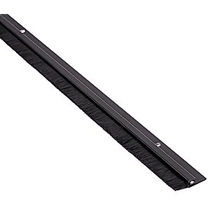 National Guard B606DKB48 B606DKB-48 Nylon Brush Door Swp Aluminchesum 48", 1" Height, Aluminum