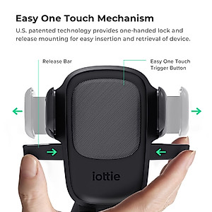 iOttie Easy One Touch 5 CD Slot Mount - Universal Car Phone Holder for iPhone, Google, Samsung, Moto, Huawei, Nokia, LG, and all other Smartphones