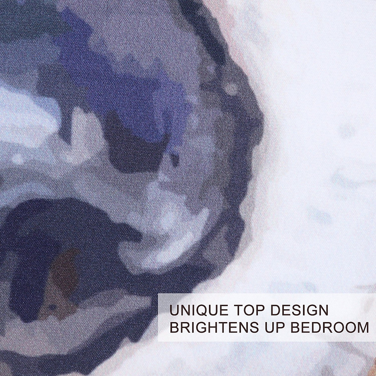 BlessLiving Floral Boho Wolf Duvet Cover Cool Wildlife Bedding Set Bright Rainbow Flower Blossoms Bed Spread (Queen)