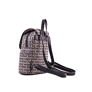 Juicy Couture Pop That Lock Backpack Black/Beige One Size