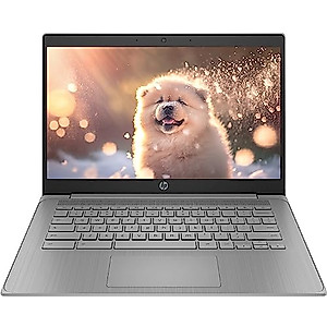 HP Chromebook 14 Inch Laptop for College Students, School, Intel Celeron Processor N4120, 4GB DDR4 RAM, 64GB eMMC, Chrome OS, 720p Webcam, HDMI, Modern Gray, PCM