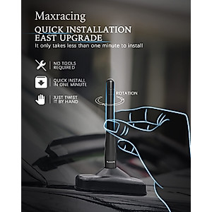 MAXRACING Short Aluminum Antenna Compatible with CCL17-10-AL30-B2-PS