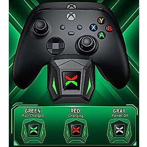 Controller Charger Station with 2x2550mAh Rechargeable Battery Packs for Xbox One/Series X|S Controller, Dual Charging Dock for Xbox One Controller Battery Pack with 4 Battery Covers for Xbox