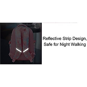 JiaYou School Backpack Sets 3pcs Stars Prints Daypack For Teens Girls Primary School Students(Pink Stars,22 Liters)