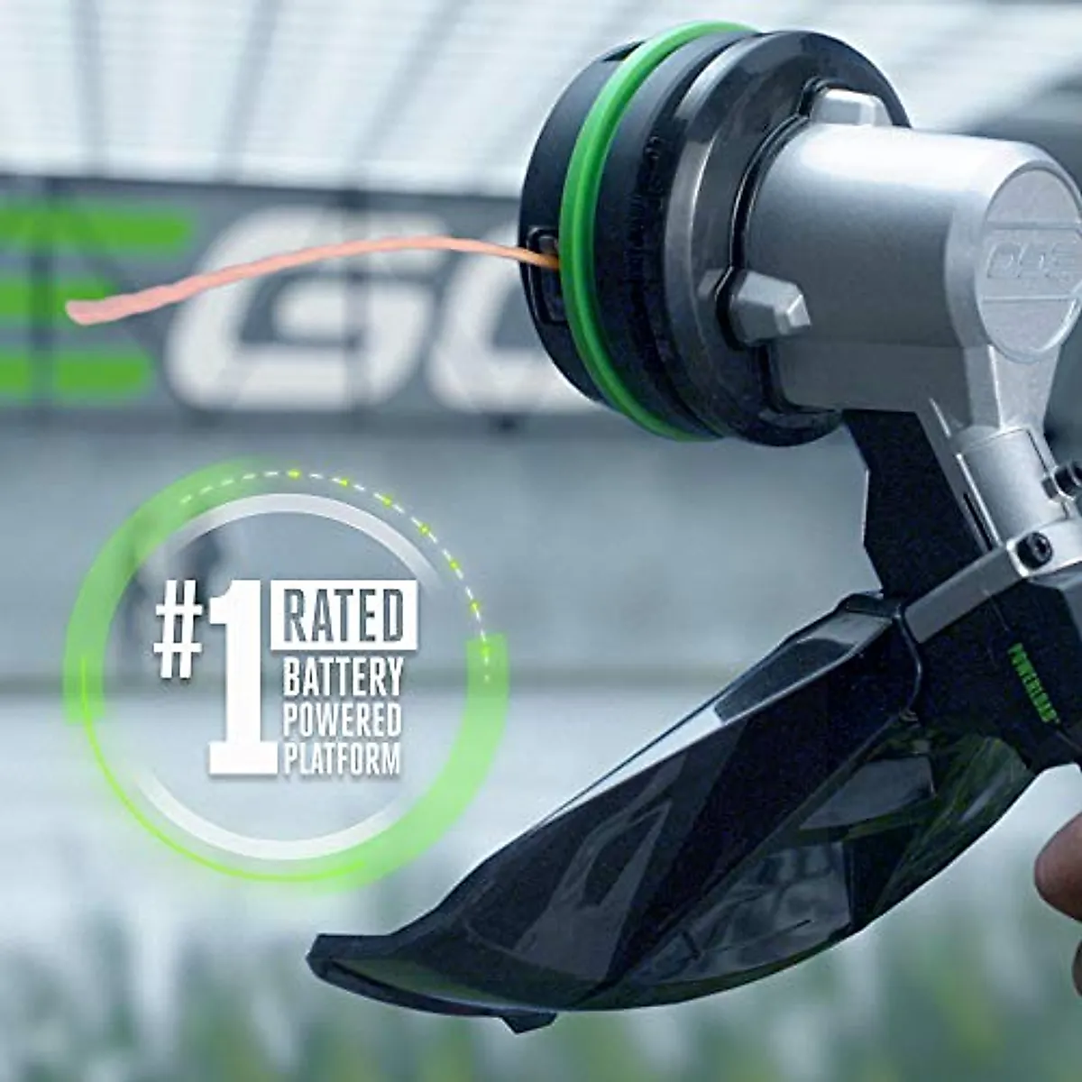 EGO Power+ ST1520 15-Inch 56-Volt Cordless String Trimmer with POWERLOAD and Carbon Fiber Straight Shaft - Battery and Charger Not Included, Black