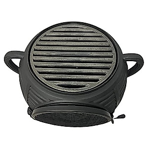 The Blue Rooster Pine Aluminum Chiminea in Charcoal