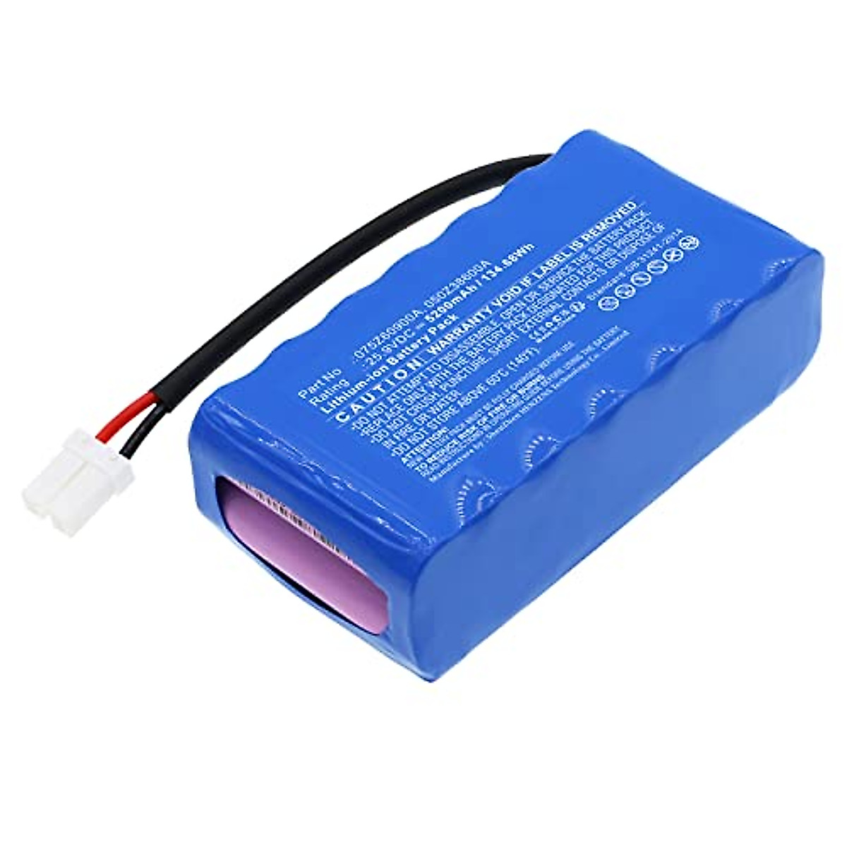 Synergy Digital Lawn Mower Battery, Compatible with Ambrogio 050Z36600A Lawn Mower, (Li-ion, 25.9V, 5200mAh) Ultra High Capacity, Replacement for Ambrogio 050Z38600A Battery