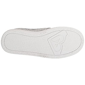 Roxy Girls Minnow Slip on Sneaker Shoe, Gry/Chr, 11 Big Kid