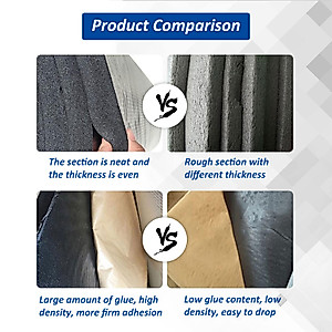 Car Heat Sound Deadening Insulation Mat, 394mil 10.76sqft Sound Deadener & Heat Insulation Pad for Auto Hood Engine Roof Door and Trunk - 40 Inch x 40 Inch, Aluminum Foil Finish