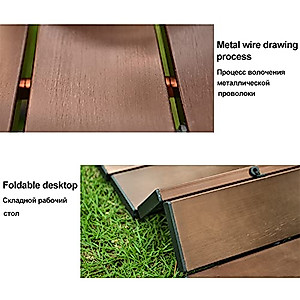 SUNESA Portable Picnic Table Portable Table Picnic Beach Fishing Folding Table Outdoor Lightweight Backpacking Camping Desk with Carry Bag Foldable Camping Table