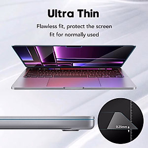 A2442 by 9H Hardness Tempered Glass Screen Protector for 2023 MacBook Pro 14" - Bubble Free, Ultra Thin, HD Transparent, Anti-Scratch