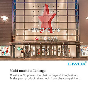 GIWOX 3D Hologram Fan Advertising Display LED Fan, 16.5in. Holographic 3D Photos and Videos - 3D Naked Eye LED Fan Best for Store, Shop, Bar, Casino, Holiday, Events Display