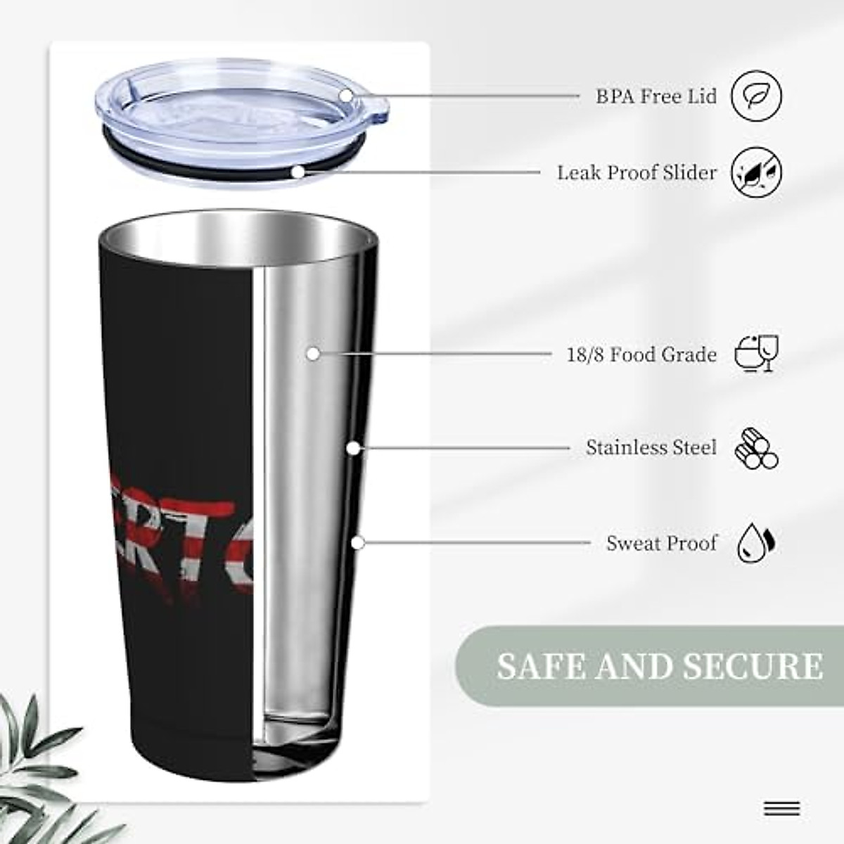 VKKOEWL Puerto Rico Stainless Steel Insulated Tumbler 20 Oz Travel Water Bottle Coffee Mug Drink Cup With Lid Straw