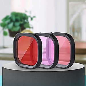 FitStill Waterproof Housing for Go Pro Hero 11 Black/Hero 10 Black/Hero 9 Black,Protective 60m Underwater Dive Case Shell with 3 Pack Filters