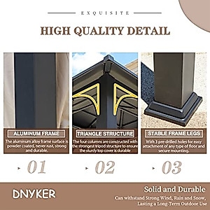 Metal Gazebo 10x12 Ft W/Double Roof, Anti-Rust Coating Permanent Iron Hardtop Outdoor Waterproof Pergola w/Curtains & Netting, Steel Hard Top Gazebo for Patio Backyard Garden Lawn Deck, w/Hook Design