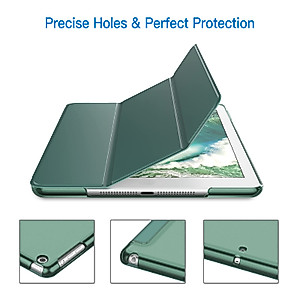 JETech Case for iPad Air 1st Edition (NOT for iPad Air 2/3/4/5), 9.7 Inch, Smart Cover with Auto Wake/Sleep (Misty Blue)