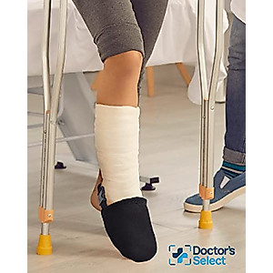 Doctor's Select Leg Cast Sock Cover - Non Slip Adjustable Cast Socks over Cast for Women and Men | Foot Cast Toe Cover Socks