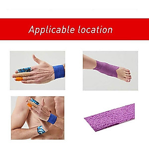 sansheng 12 Pack Self Adherent Cohesive Wrap Bandages, Athletic Tape for Wrist, Ankle, Hand, etc(12 Colors, 1 Inch x 5 Yards)