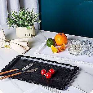 Set of 4pcs Black Halloween Cupcake Stand Plastic Dessert Tray Severing Plate Fruit Holder for Birthday Party Baby Shower Wedding Tea Party